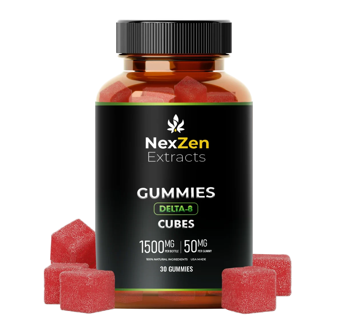 Delta-8 Gummy Cubes - NexZen Extracts